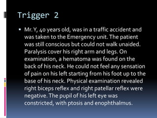 Case: Hemisection of The Spinal Cord | PPTX