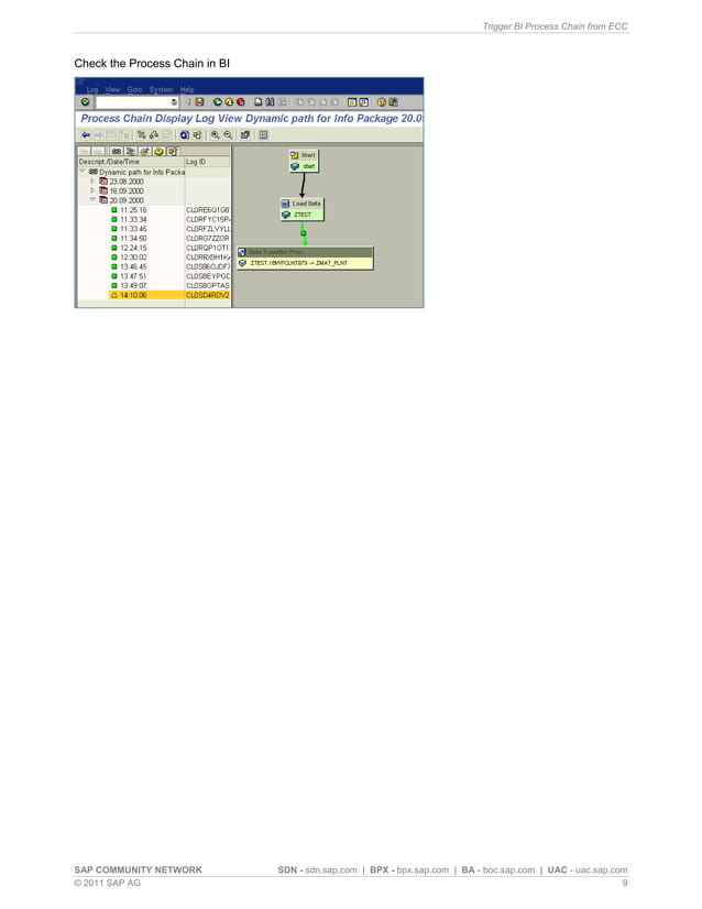 Trigger bi process chain from ecc | PDF | Programming Languages | Computing