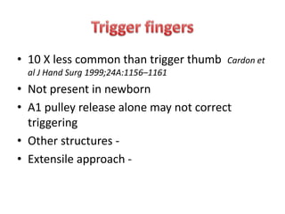 Children's trigger digits | PPTX