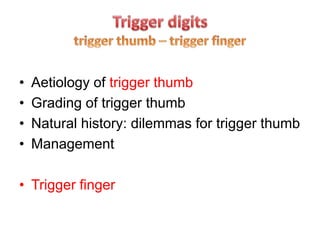 Children's trigger digits | PPTX