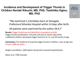 Children's trigger digits | PPTX