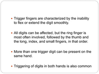 Trigger finger - adult and congenital | PPTX