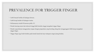PENGURUSAN TRIGGER FINGER DALAM PEMULIHAN CARAKERJA | PPT