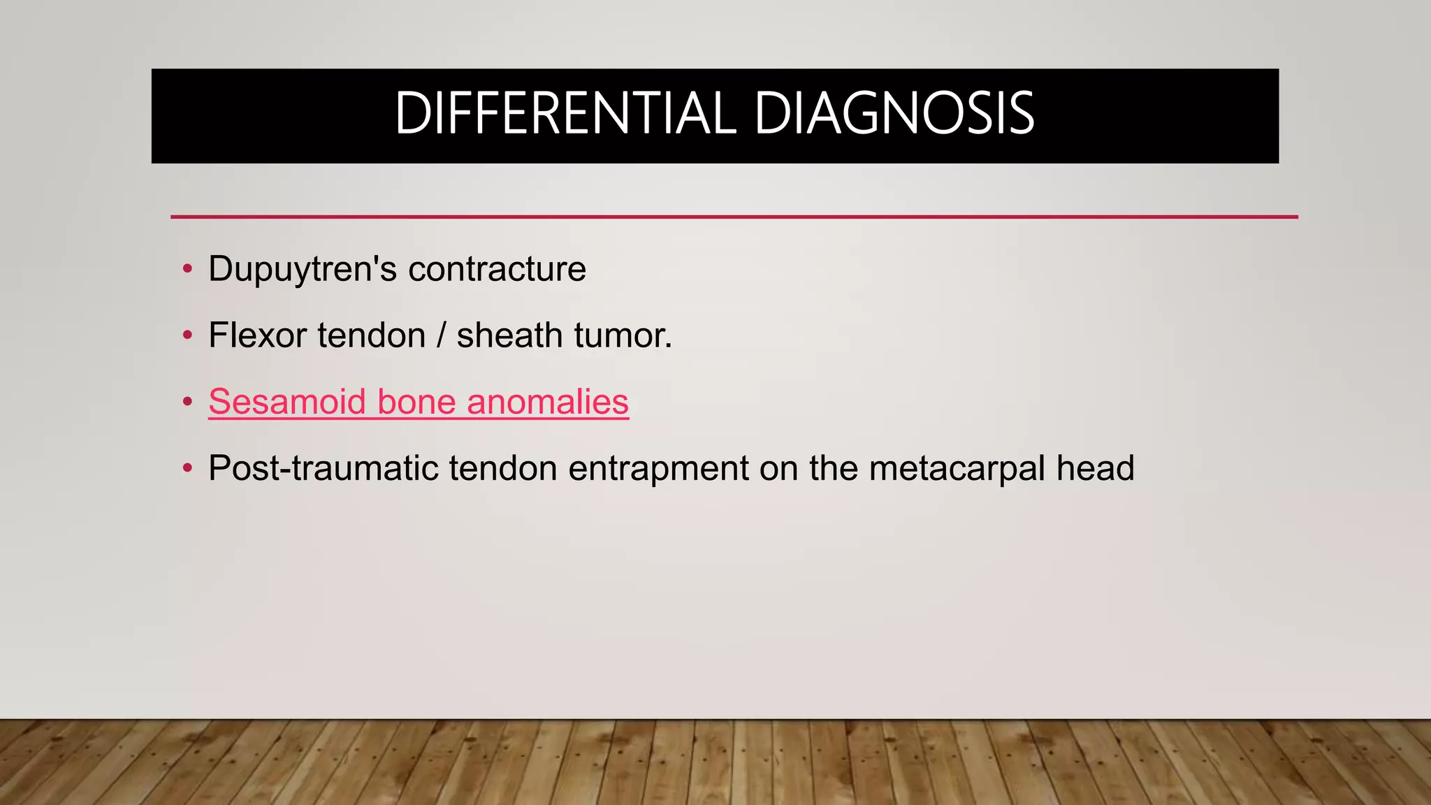 Trigger finger/ Stenosing tenosynovitis | PPTX