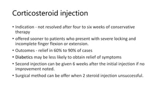 Trigger Finger - with glucocorticoid injection | PPTX