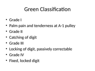 trigger finger causes, symptoms and treatment | PPT