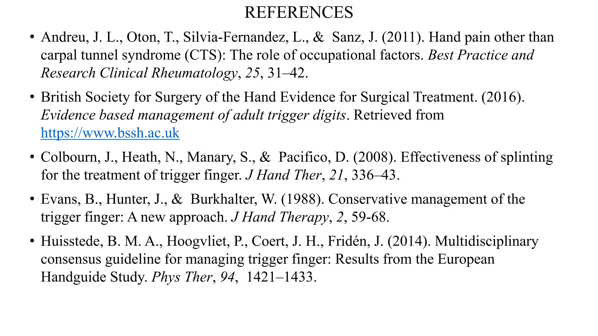 Physiotherapy management of trigger finger ppt by Oluwadamilare ...