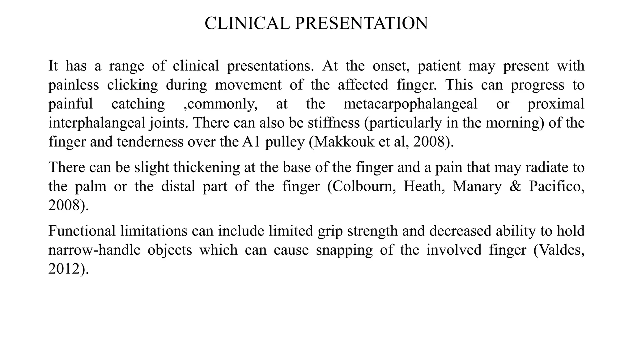 Physiotherapy management of trigger finger ppt by Oluwadamilare ...