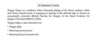 Physiotherapy management of trigger finger ppt by Oluwadamilare ...