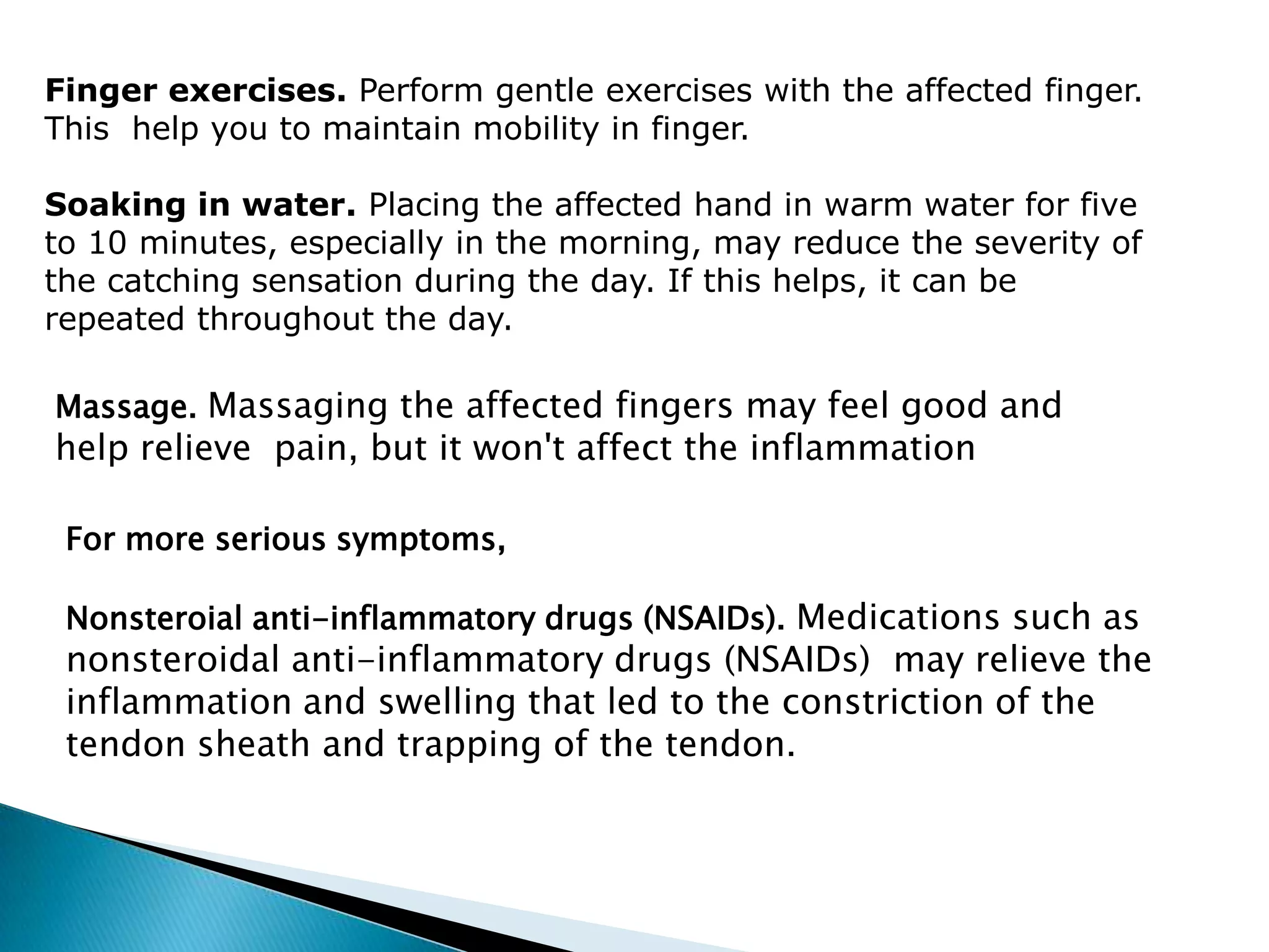 Trigger finger final | PPTX