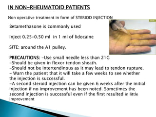 Trigger finger final | PPTX