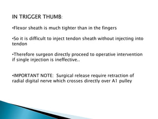 Trigger finger final | PPTX