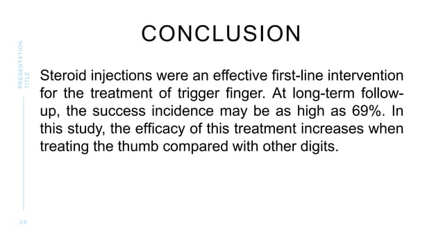 Trigger finger injection power poin.pptx | Free Download