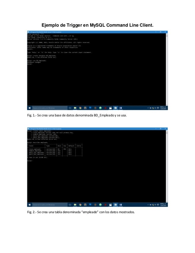 Ejemplo de Trigger en MySQL Workbench