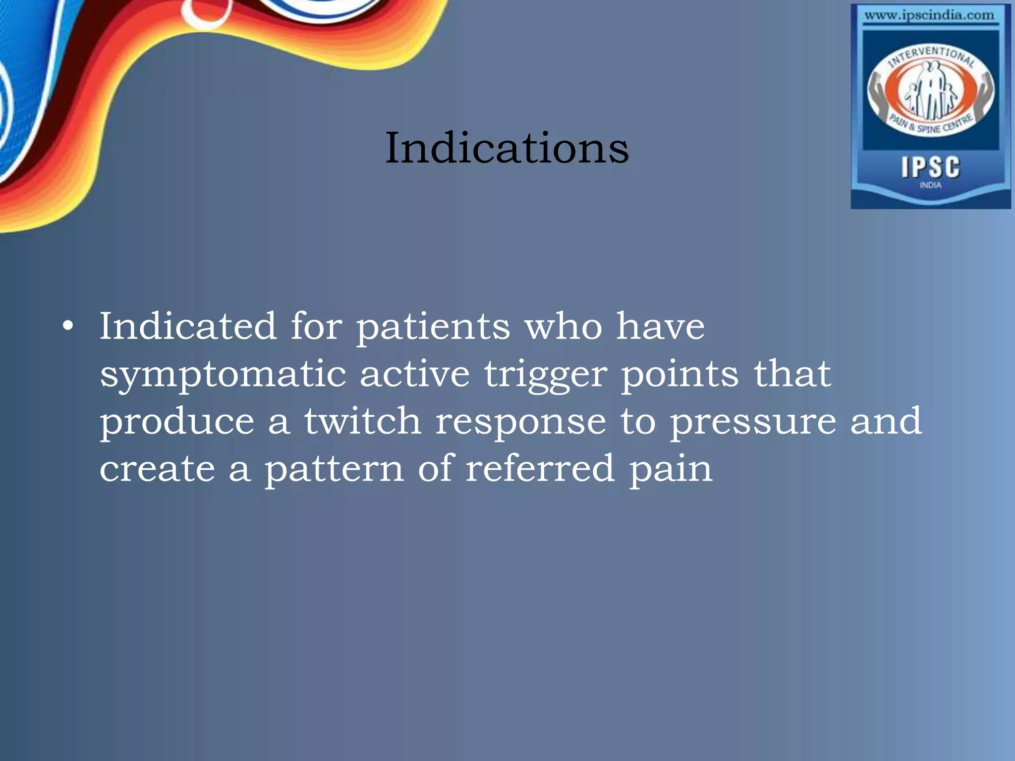 Trigger point injection | PPTX