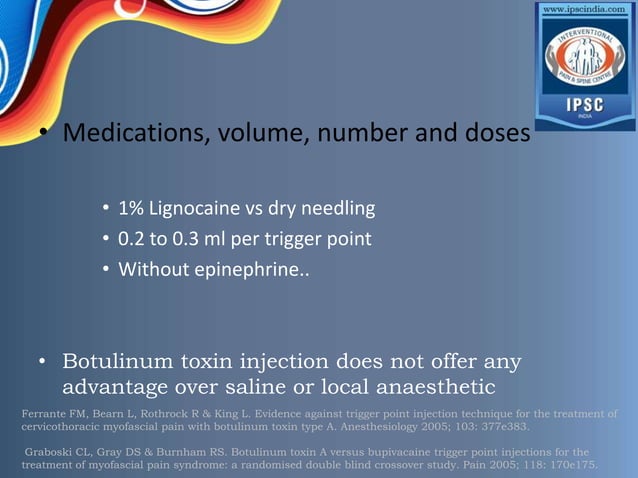 Trigger point injection | PPTX