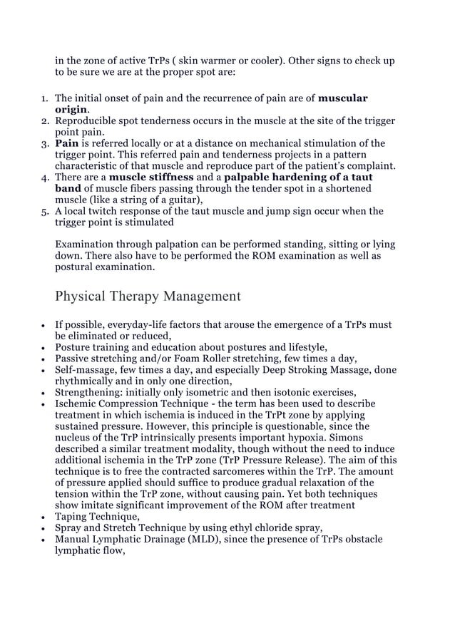 Trigger points & Tender Points | PDF | Physical Therapy | Wellness