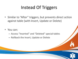 SQL Triggers | PPT