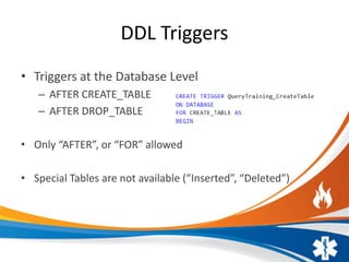 SQL Triggers | PPT