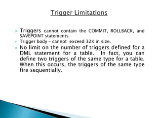 Triggers | PPTX