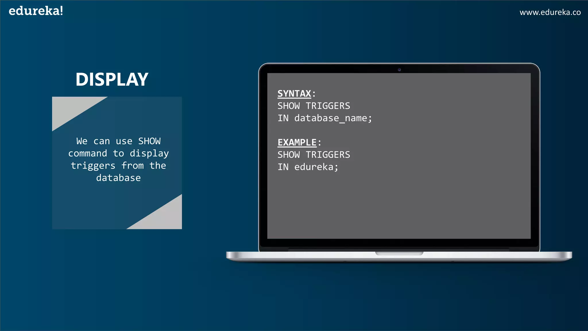 Triggers in SQL | Edureka | PDF