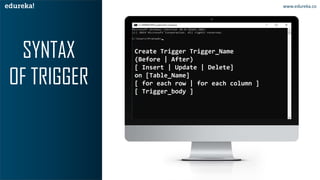 Triggers in SQL | Edureka | PDF