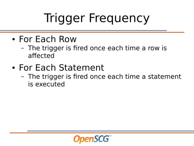 An Introduction To PostgreSQL Triggers | PPT