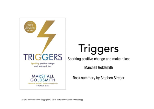 Triggers: Sparking Positive Change and Make it Last | PPT