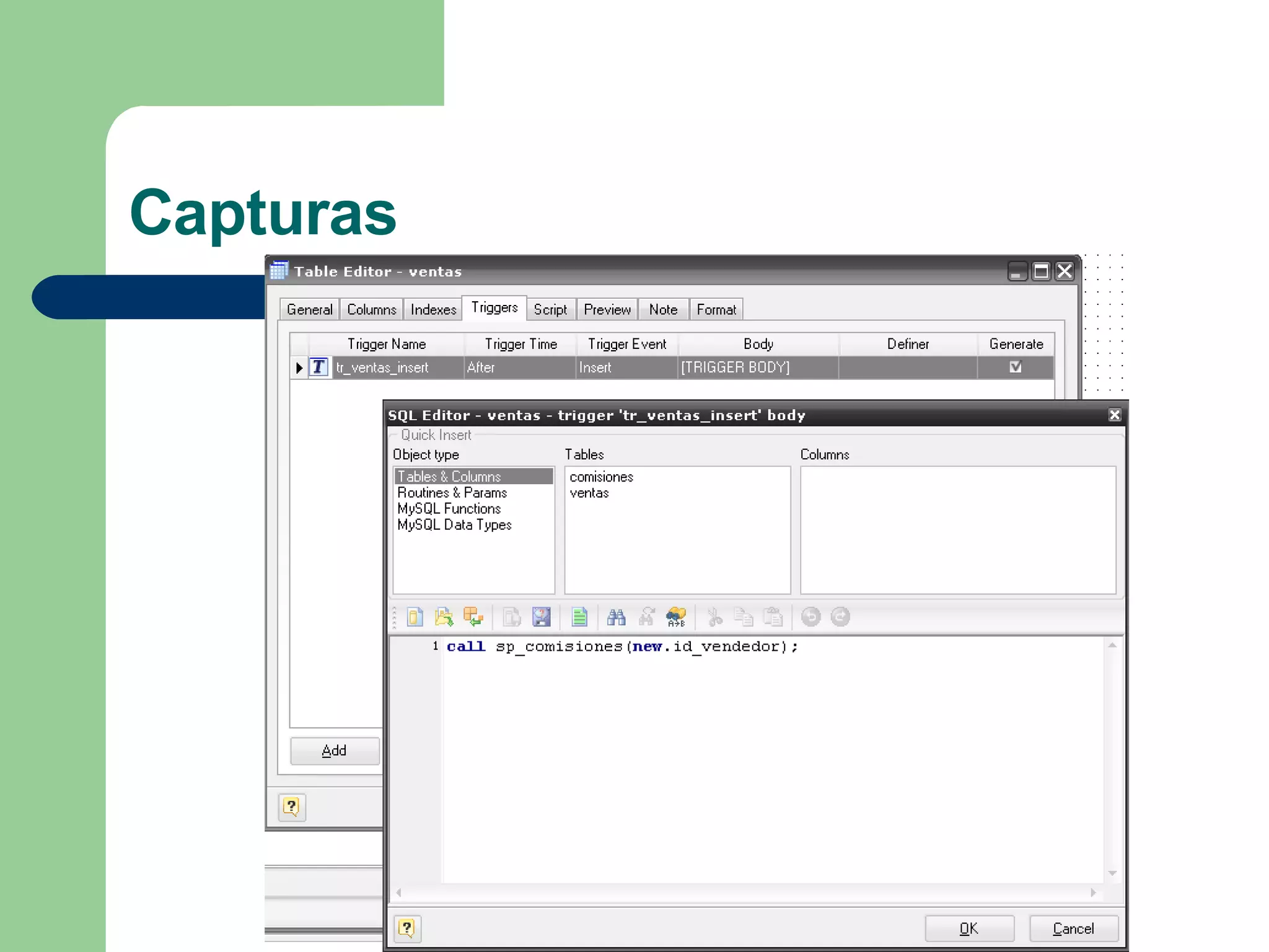 Triggers Y Stored Procedures Con Microolap Database Designer Ppt