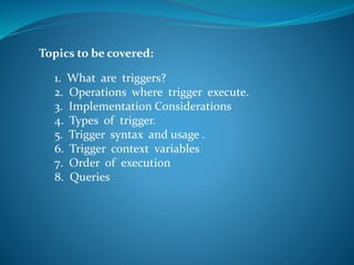 Triggers and order of execution1 | PPTX