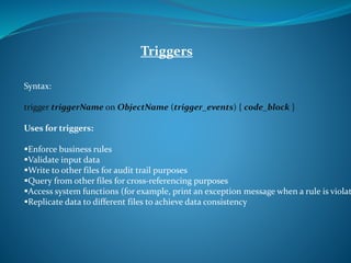 Triggers and order of execution1 | PPTX