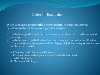 Triggers and order of execution1 | PPTX