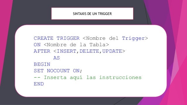 Triggers En Sql Server 2019