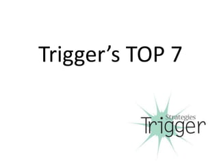 Trigger Strategies - Top 7 Strategies for Entrepreneurs | PPT