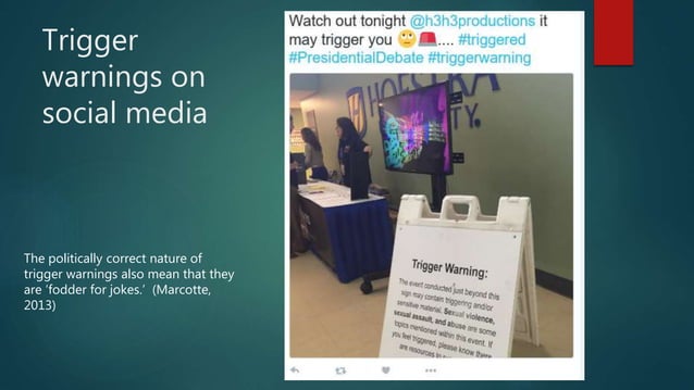 Trigger warnings presentation | PPTX | Education