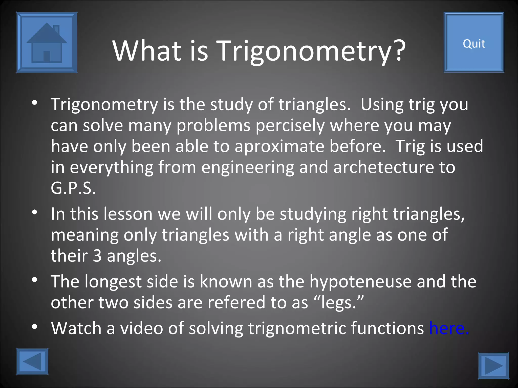 Trig Interactive Powerpoint | PPT