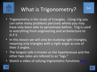 Trig Interactive Powerpoint | PPT