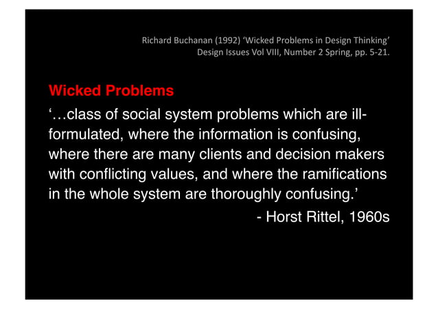 Design Research Methods: Wicked Problems | PDF