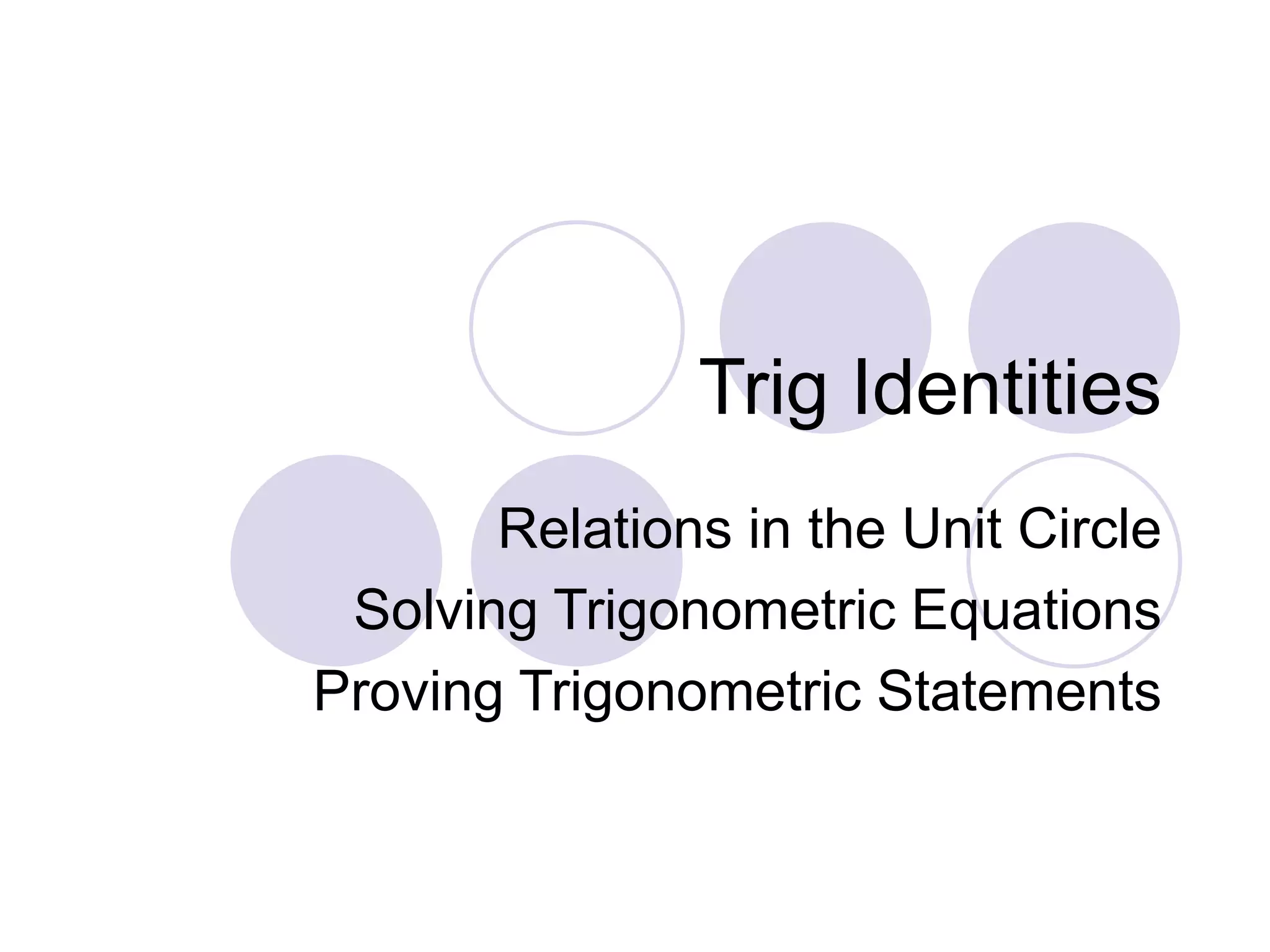 Trig identities | PPT