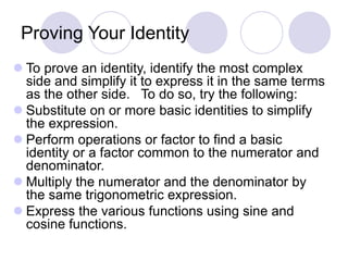 Trig identities | PPT