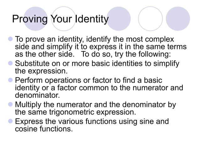 Trig identities | PPT