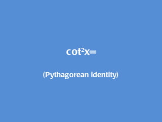 Trig Identities Calc I | PPT