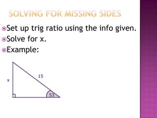 Trig mini unit | PPTX