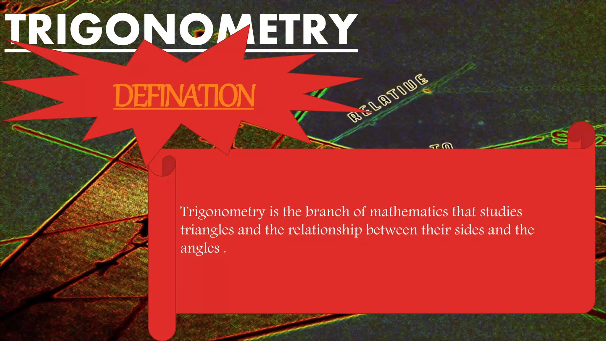 Trignometry | PPTX | Physics | Science