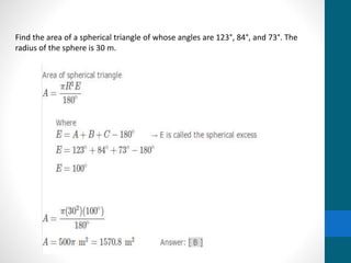 right spherical triangle. trigonometry | PPTX