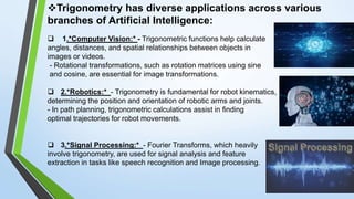 Application of Trigonometry in Data Science and AI | PPTX