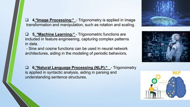 Application of Trigonometry in Data Science and AI | PPTX