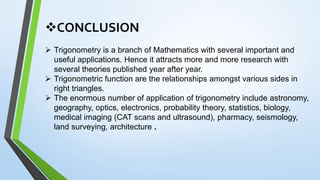 Application of Trigonometry in Data Science and AI | PPTX
