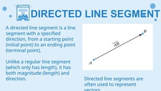 TRIGONOMETRY DIRECTED LINE SEGMENTS powerpoint | PPTX