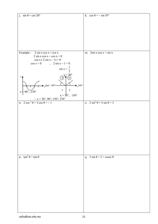 Trigo functions | PDF | Physics | Science